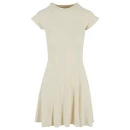 Shirtkleid Urban Classics "Urban Classics Damen Ladies Skater Rib Dress", Damen, Gr. XXL, US-Gr&ouml;&szlig;en, sandwei&szlig;, 95% Baumwolle, 5% Elasthan, unifarben, normal, Rundhals, Kleider Shirtkleid