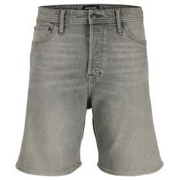 Jack & Jones Jeansshorts JACK & JONES "JJITONY JJORIGINAL SHORTS AM 460 SN", Herren, Gr. S, N-Gr, schwarz denim, Denim/Jeans, Obermaterial: 98% Baumwolle, 2% Elasthan, unifarben, relaxed fit kniefrei, Jeans Jeansshorts, Baumwollmischung, relaxed fit