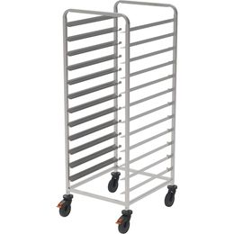 Tablettwagen, mit Abweiserollen, LxBxH 648 x 739 x 1641 mm kaiserkraft