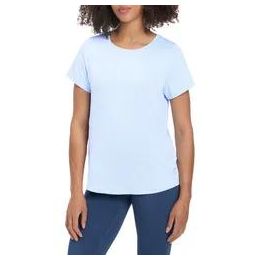 T-Shirt Energetics "DA.-T-SHIRT GIANNA SHORT SLEEVE W", Damen, Gr. XL, 576 blau light, Jersey, Obermaterial: 95% Polyester, 5% Elasthan, Rundhals, Shirts T-Shirt, Loose Fit, l&auml;ngerer Schnitt hinten, kurze &Auml;rmel, Rundhalsausschnitt