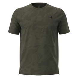 Under Armour T-Shirt Tech Jacquard Marine OD Green/Black (Gr&ouml;&szlig;e: M)