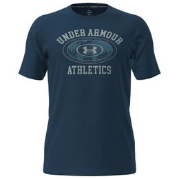 Under Armour T-Shirt Armour Globe Mod Gray Medium Heather/White (Gr&ouml;&szlig;e: S)