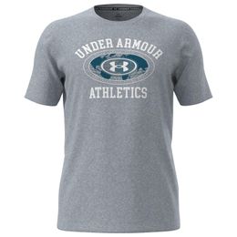Under Armour T-Shirt Armour Globe Mod Gray Medium Heather/White (Gr&ouml;&szlig;e: XL)