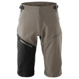 Fahrradhose Gonso "Trail Shorts M", Gr. 4XL, Normalgr&ouml;&szlig;en, terragrau, 93% Polyamid, 7% Polyester, Hosen Fahrradhose, kurze Herren Radhose, Innenhose mit Sitzpolster, ideal f&uuml;r MTB Touren