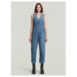 G-Star Raw Jumpsuit G-STAR "Relaxed Jumpsuit", Damen, Gr. XS, Normalgr&ouml;&szlig;en, faded cricket blau, Obermaterial: 100% Baumwolle, Overalls Jumpsuit