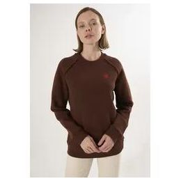 Sweater FELIX HARDY "Basic Rundhals Sweatshirt", Damen, Gr. M, braun, 65% Baumwolle, 35% Polyester, Sweatshirts Sweater