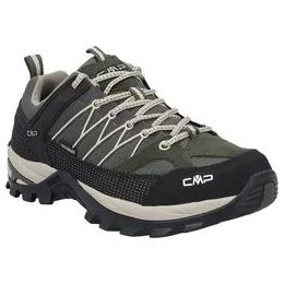 Wanderschuh CMP "RIGEL LOW TREKKING SHOES WP", Herren, Gr. 40, pine, corda, Leder, Synthetik, Schuhe Wanderschuh, wasserdicht