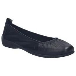 Ballerina Josef Seibel "Fenja 36, black-black", Damen, Gr. 42, schwarz (schwarz, schwarz), Obermaterial: 100% Rindsleder Leather cow., Schuhe Ballerina