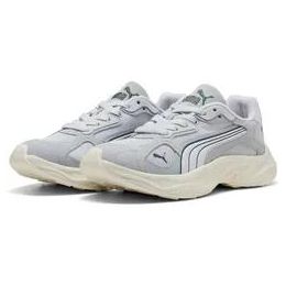 Sneaker Puma "INSPHERE MUSE", Damen, Gr. 40,5, feather gray, Puma wei&szlig;, cool light gray, Textil, Schuhe Sneaker, sportlicher Stil, mit leicht profilierter Gummi-Laufsohle
