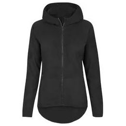 Sweatjacke Urban Classics "Urban Classics Damen Ladies Polar Fleece Zip Hoody", Damen, Gr. XS, schwarz, 100% Polyester, unifarben, Sweatjacken Sweatjacke