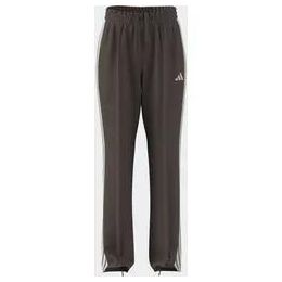 Sporthose Adidas SPORTSWEAR "STSV TRACK PNT", Damen, Gr. S, N-Gr, earth strata, sanftes wei&szlig;, normal, gr., Obermaterial: 59% Polyester, 41% Baumwolle, Hosen Sporthose