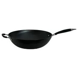 Wok RONNEBY BRUK "Ultra Light Wok-Pfanne, mit silikonummanteltem Griff", schwarz, B:32cm H:11,5cm L:58cm, Pfannen, Wok