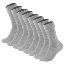 Sneakersocken Camano "Socken 8er Pack", Herren, Gr. 43-46, grau, Obermaterial: 80% Baumwolle CO. 17% Polyamid PA. 3% Elasthan EL., Socken Sneakersocken