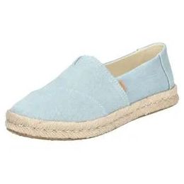 Toms Shoes Espadrille TOMS "TOMS Halbschuhe Textil", Damen, Gr. 37,5, blau (hellblau), Textil, Schuhe Espadrille