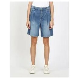 Bermudas Gang "94WANDA BERMUDA", Damen, Gr. 27, N-Gr, bahama stripe, Denim/Jeans, Obermaterial: 98% Baumwolle, 2% Elasthan, kniefrei, Hosen Bermudas, mit Bundfalten vorn