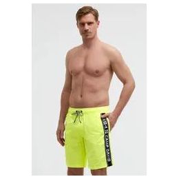 Badeshorts CAMP DAVID, Herren, Gr. XXL, Normalgr&ouml;&szlig;en, neon lime, Polyamid, bedruckt, Badehosen Badeshorts, mit Innenhose