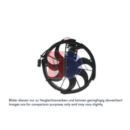 AKS DASIS L&uuml;fter, Motork&uuml;hlung 870454N &Oslash;420mm 420mm f&uuml;r MERCEDES-BENZ 1695060399 1698202842 A1698202842