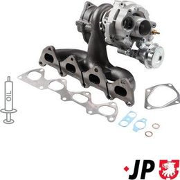 JP Group Lader, Aufladung 1117403000 inkl. Dichtungssatz f&uuml;r SKODA VW SEAT AUDI VAG 03C145702P 03C145701BV 03C145702BV