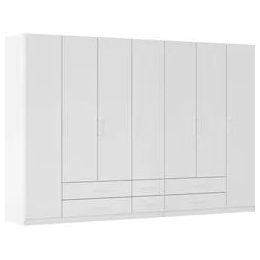Dreht&uuml;renschrank Rauch "Kleiderschrank Garderobe GAMMA Breiten 91/136/181/226/271/315/360 cm", alpinwei&szlig;, griffe wei&szlig;, B:315cm H:210cm T:54cm, Holzwerkstoff, Schr&auml;nke, Dreht&uuml;renschrank, mit Schubladen, verschiedene Griff-Varianten TOPSELLER MADE IN GERMANY