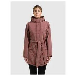 Anorak Khujo "PREA", Herren, Gr. M, grapeful rot, Web, 75% Baumwolle, 25% Nylon, unifarben, regular fit h&uuml;ftlang, eingesetzt mit Druckknopf, Jacken
