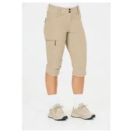 Outdoorhose WHISTLER "SHANNIE", Damen, Gr. 44, EURO-Gr&ouml;&szlig;en, natur, 94% Nylon, 6% Elasthan, unifarben, kurz, Hosen Outdoorhose, mit QUICK DRY Technologie