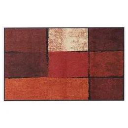 Fu&szlig;matte Salonloewe Gr. 5, orange (terra, gemustert), B:115cm H:7mm L:175cm, Kunstfaser, Polyamid, Teppiche, Fu&szlig;matte