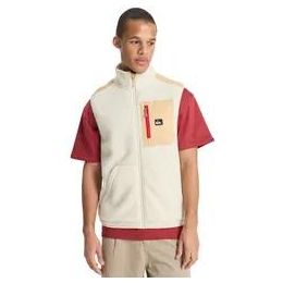 Fleecepullover Quiksilver "Clean Coast Gilet", Herren, Gr. L, bone, Obermaterial: 100% Microfaser;, Sweatshirts Fleecepullover