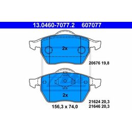 ATE Bremsensatz-Vorn und hinten SG00000DHN Bremsensatz, Scheibenbremse vorne rechts links voll 288mm f&uuml;r VAG 4A0698451 4A0615301B 443698451A