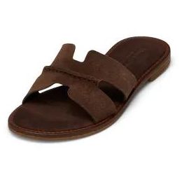 Marc O'Polo Sandale MARC O'POLO "mit modernen Cut-Outs", Herren, Gr. 42, burnt coffee, Obermaterial: 100% Leder (Rind), unifarben, Schuhe Sandale