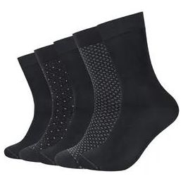 Socken Camano, Damen, Gr. 43-46, schwarz mix, Obermaterial: 54% Baumwolle, 28% Polyester, 16% Polyamid, 2% Elasthan, Socken Socken