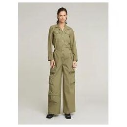 G-Star Raw Jumpsuit G-STAR "Cargo Jumpsuit", Damen, Gr. M, Normalgr&ouml;&szlig;en, ensis gr&uuml;n, Obermaterial: 65% Baumwolle, 35% Polyester, Overalls Jumpsuit