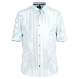 Kurzarmhemd OLYMP "Casual", Herren, Gr. XXL, N-Gr, hellblau, Web, Obermaterial: 100% Leinen, normal, Hemden, Sommerhemd, Leinenhemd