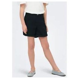 Jeansshorts KIDS Only "KOGVEGA REG MOM SHORTS DNM BJBOX NOOS", M&auml;dchen, Gr. 128, N-Gr, washed schwarz, Denim/Jeans, Obermaterial: 100% Baumwolle, unifarben, regular fit ca. Mitte Oberschenkel, Jeans Jeansshorts