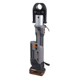 Valkenpower Kabelloses Presswerkzeug 32kN inkl. 3 Stk. M-Profil-Pressbacken + 2x 4,0Ah Akku