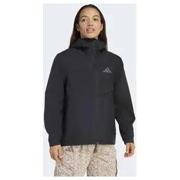Outdoorjacke Adidas TERREX "MULTI 2 LAYER CLIMAPROOF", Damen, Gr. S, schwarz, Obermaterial: 100% Polyester, Jacken Outdoorjacke