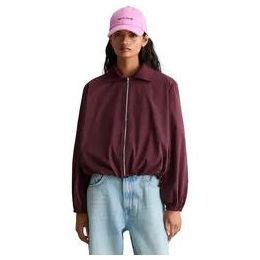 Marc O'Polo Outdoorjacke MARC O'POLO DENIM "aus Organic-Cotton-Mix-Stretch", Gr. L, merlot rot, Obermaterial: 68% Baumwolle, 27% Polyester, 5% Elasthan; Futter: 100% Viskose, unifarben, Jacken Outdoorjacke