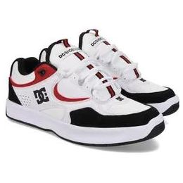 Skateschuh DC Shoes "Kalynx Zero", Herren, Gr. 11(44,5), schwarz, wei&szlig;, rot, Obermaterial:Obermaterial: Leder (Kuh) / Futter: Textil / Au&szlig;ensohle: Gummi;, Schuhe
