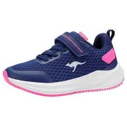 Sneaker Kangaroos "K-RDK FAM EV", M&auml;dchen, Gr. 32, bellewether blau, neon pink, Mesh, Synthetik, Schuhe Sneaker