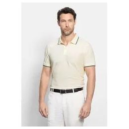 Poloshirt OLYMP "OLYMP Casual Wirk", Damen, Gr. XL, sanftes wei&szlig;, 70% Baumwolle, 30% Leinen, Shirts