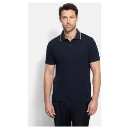 Poloshirt OLYMP "OLYMP Casual Wirk", Damen, Gr. M, marine, 70% Baumwolle, 30% Leinen, Shirts