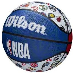 Basketball Wilson "NBA ALL TEAM BSKT RWB SZ7" Gr. 7, bunt, B&auml;lle, Kinder, 7, Synthetik, bedruckt