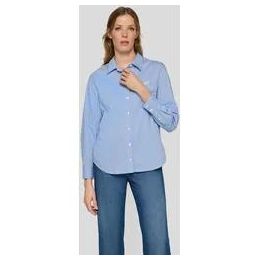 Klassische Bluse Rabe "Bluse", Damen, Gr. 42, hellblau, 70%Baumwolle 27%Polyamid 3%Elasthan, gestreift, gerade, Blusen Bluse