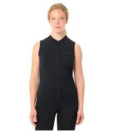 Radtrikot Vaude "WOMEN'S MATERA FZ TRICOT SL", Damen, Gr. 40, schwarz, Obermaterial: 100% Polyester, Trikots, f&uuml;r Radfahren, mit Frontrei&szlig;verschluss, schnelltrocknendes Material
