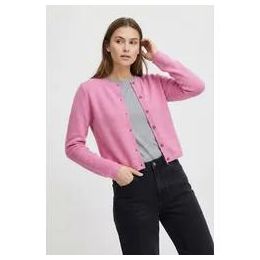 Jacqueline de Yong Strickjacke JDY "JDYCHLOE LIFE L/S CARDIGAN KNT NOOS", Damen, Gr. M, pink cosmos detail:melange, Strick, Obermaterial: 52% Polyester, 36% Polyacryl, 10% Wolle, 2% Elasthan, meliert, unifarben, taillenbedeckt, Rundhals, Strickb&uuml;ndchen, Strickjacken Strickjacke, Materialmix