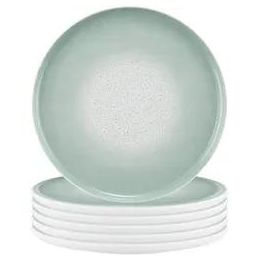 Speiseteller Seltmann Weiden "Speiseteller Sento Home &oslash; 27,6 cm 6er Set", gr&uuml;n (aura mint), L:27,6cm, Speiseteller, Speiseteller