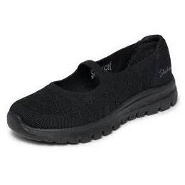 Ballerina Skechers "GRACEFUL", Damen, Gr. 38, schwarz unifarben, Textil, Glitzer, Schuhe Ballerina, Freizeitschuh, Schlupfschuh, Slipper mit Stretch-Fit