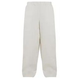 Stoffhose PEQUS "PEQUS PEQUS Logo Linen Pants", Herren, Gr. M, US-Gr&ouml;&szlig;en, sandwei&szlig;, 100% Leinen, unifarben, loose fit, Hosen Stoffhose