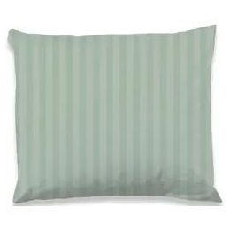 Kissenbez&uuml;ge Descanso "Hotel Sevilla", sage gr&uuml;n, B:70cm L:60cm, Mako-Satin, Satin, Kissenbez&uuml;ge, Baumwolle, Mako-Satin, 1 St&uuml;ck, Luxe, Streifen, uni