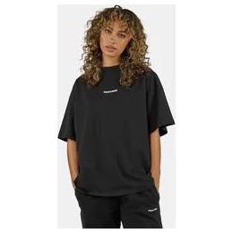 T-Shirt Pegador "Bracy Heavy Oversized Tee", Damen, Gr. XS, schwarz, wei&szlig;, Jersey, Obermaterial: 100% Baumwolle, unifarben, oversize normal, Rundhals, gerader Abschluss, Shirts T-Shirt, Baumwolle, oversize