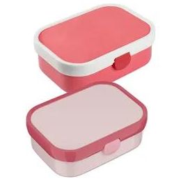 Lunchbox Mepal "Brotdosen mit Einsatz & Gabel Campus 700 ml 2er Set", pink (cool pink, pink), Lebensmittelaufbewahrungsbeh&auml;lter, Lunchbox